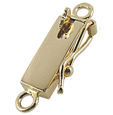 Fermoir lisse en or jaune